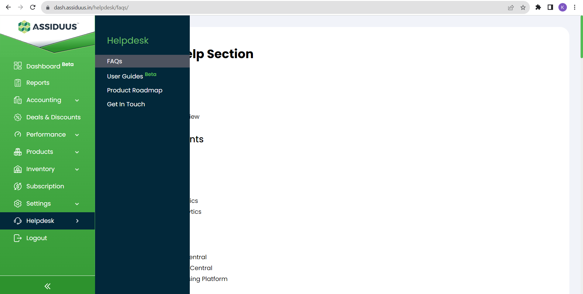 How to Use the Helpdesk Section to Resolve Any Issues